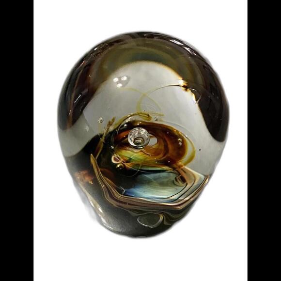 Other | Rebecca Stewart Signed 89 Hand Blown Art Glass Swirled World ...